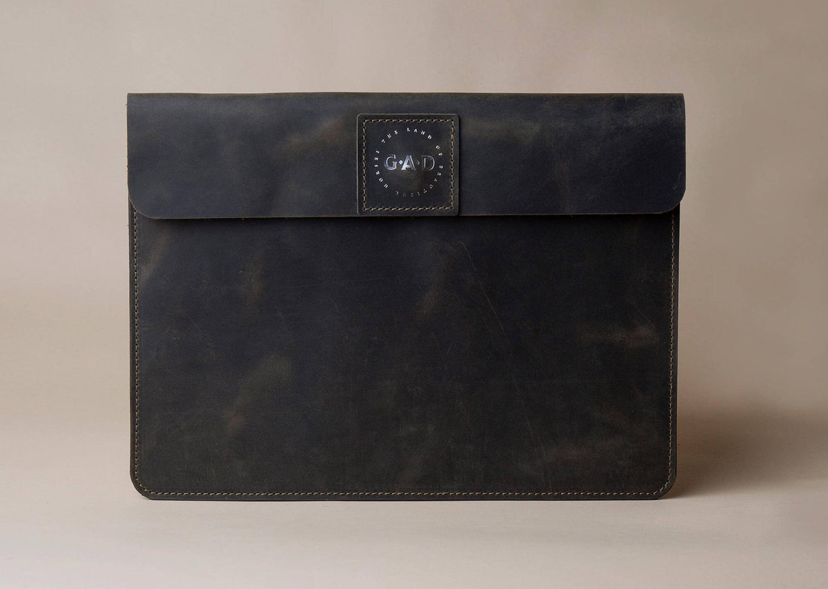 Leather File Folder | Khaki Green - GAD Roots